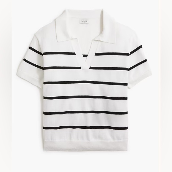 J. Crew Factory | Sweaters | J Crew Striped Short Sleeve Sweater Polo ...